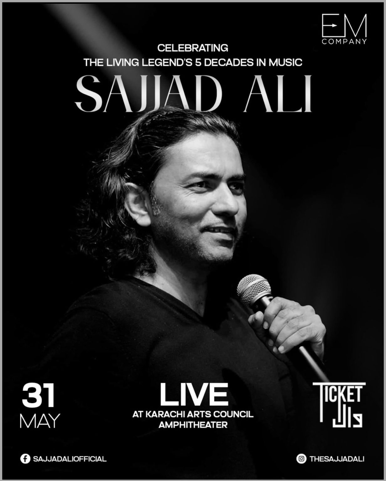 Sajjad Ali to Perform Live in Karachi on May 31 to Celebrate 50 Years ...